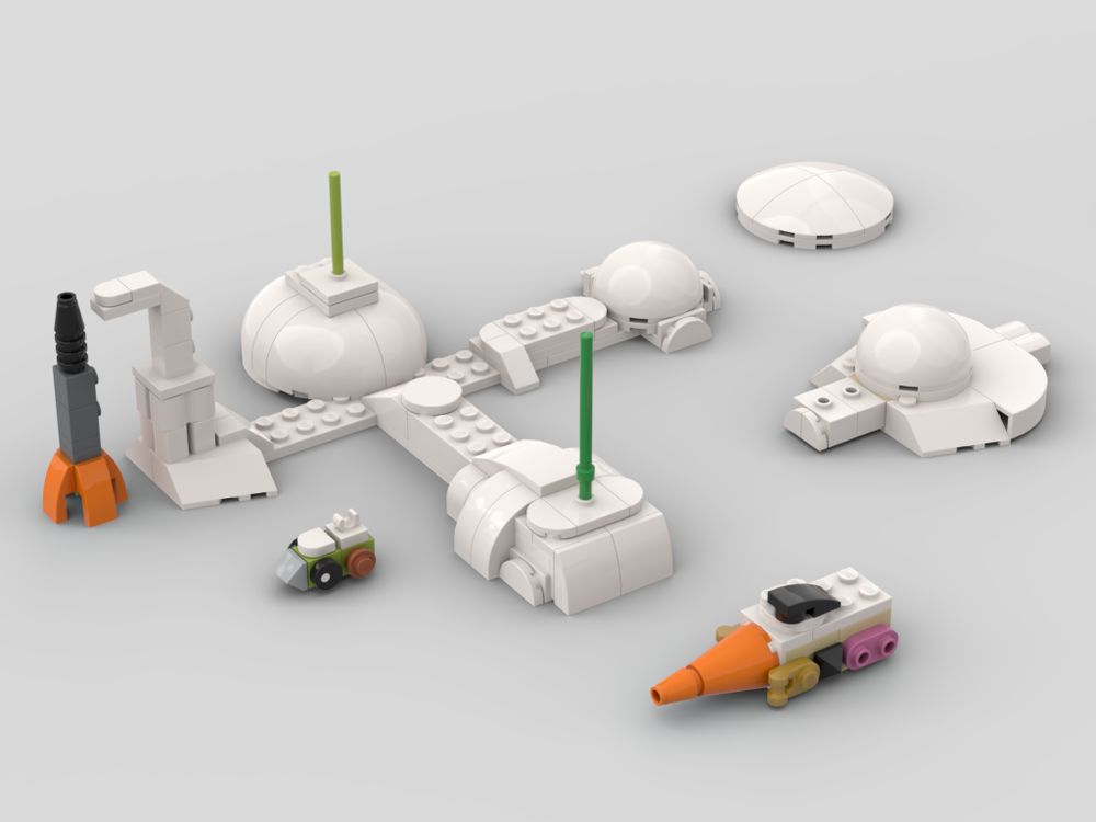 Lego Moc 31133 Moon Base And Space Station By Klintisztvud