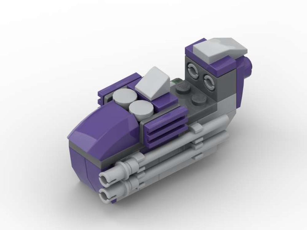 LEGO MOC Small Purple Speeder by TheEvilCactus | Rebrickable - Build ...