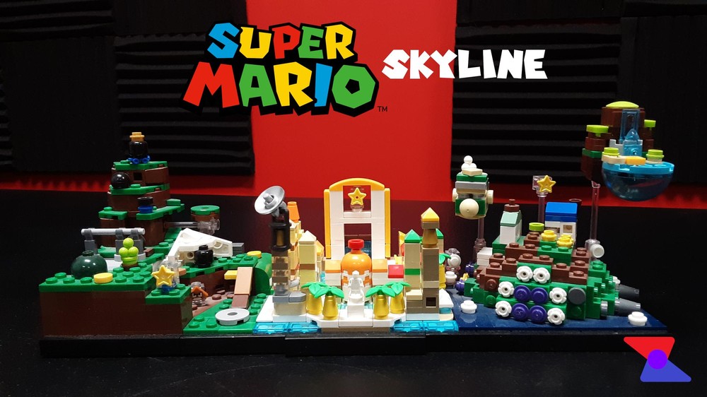 LEGO MOC Super Mario Skyline by Meyer Pictures | Rebrickable - Build ...