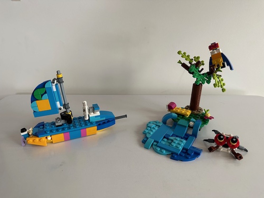 LEGO MOC Sailboat and Tropical Island by sunflowermac | Rebrickable ...
