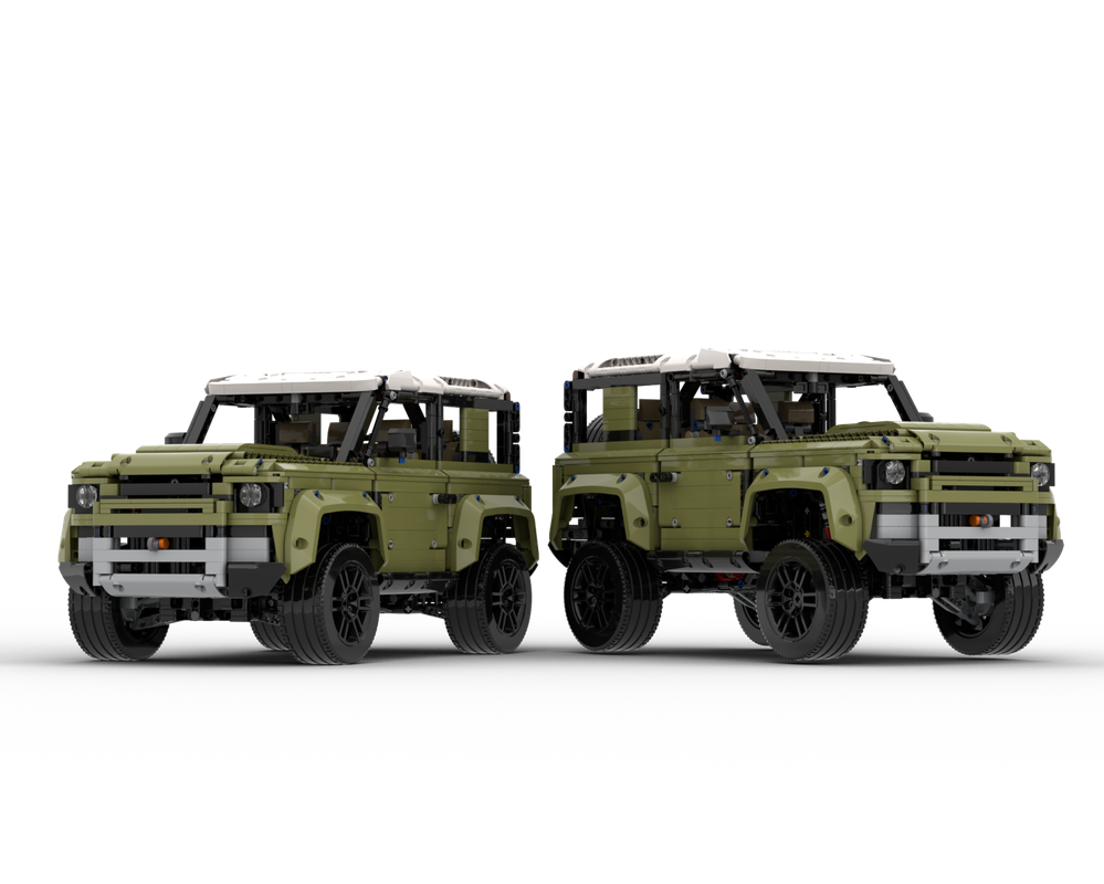 LEGO MOC Motorised Defender v6 by gamayun | Rebrickable - Build with LEGO