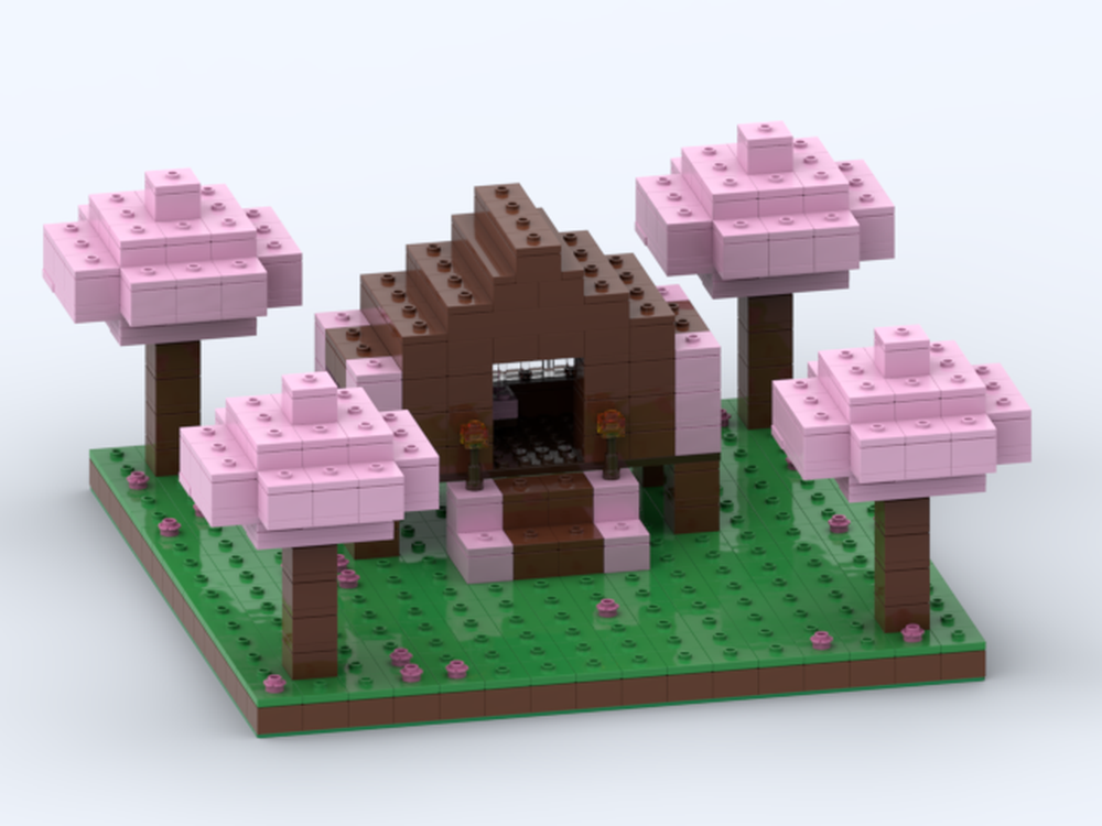 LEGO MOC The Cherry Temple by LegacyLego | Rebrickable - Build with LEGO