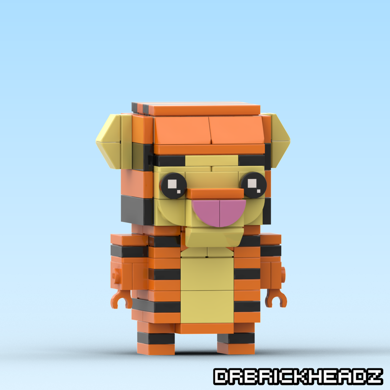 LEGO MOC Tigger (Winnie the Pooh) Brickheadz by DrBrickheadz ...
