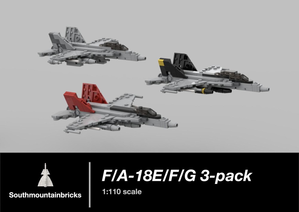 LEGO MOC F/A-18 3-pack [1:110 scale] by Southmountainbricks ...