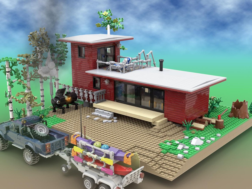 LEGO MOC Vacation Cabin - Summer Edition by Thomus_Bean | Rebrickable ...