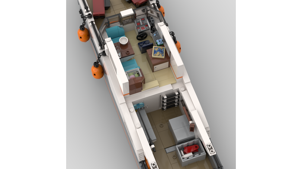 Lego Moc Expedition Yacht By Prshadoko Rebrickable Build With Lego
