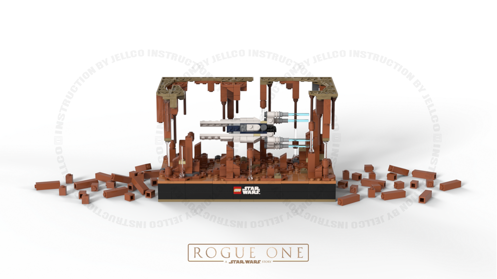 Lego Moc Rogue One Micro Diorama Escape From Jedha By Jellco