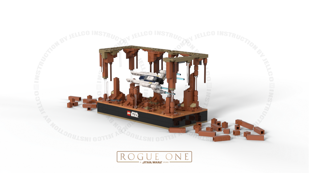 Lego Moc Rogue One Micro Diorama Escape From Jedha By Jellco