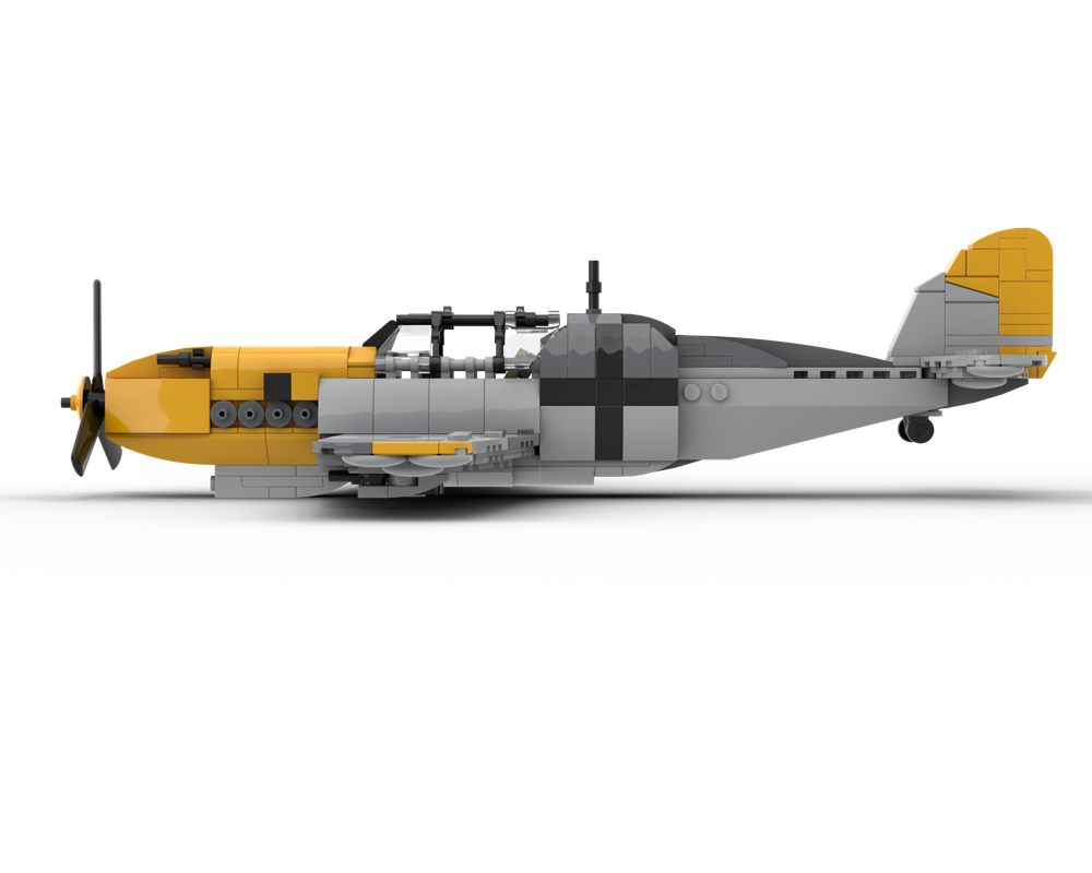 LEGO MOC LEGO WWII Aircraft The Messerschmitt Bf 109 F2 by BRICKMANstudio | Rebrickable - Build ...