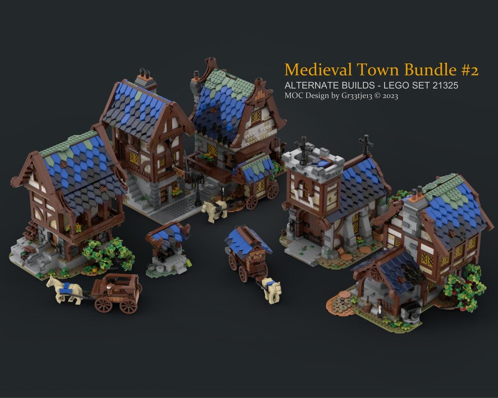LEGO MOC Medieval Town Bundle #2 by Gr33tje13 | Rebrickable - Build ...