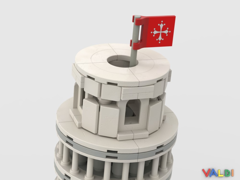 Lego Moc Leaning Tower Of Pisa By Lonewolf76 Rebrickable Build With