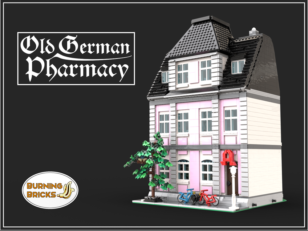 LEGO MOC Old German Pharmacy by BurningBricks | Rebrickable - Build ...