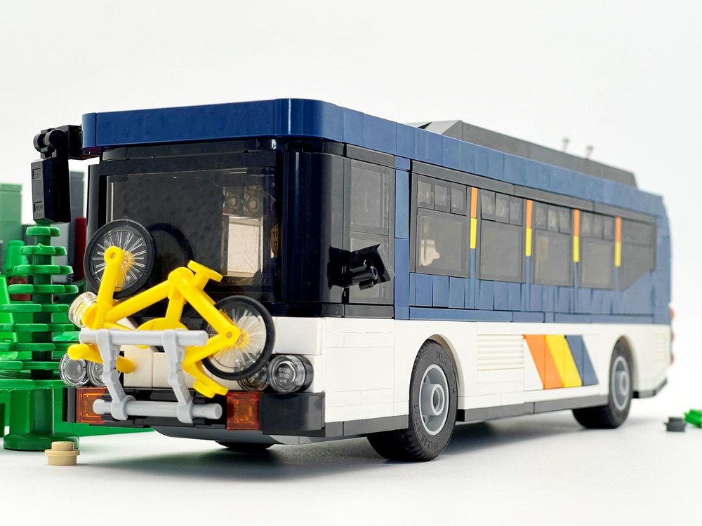 Lego Moc City Bus By Ibrickeditup Rebrickable Build With Lego
