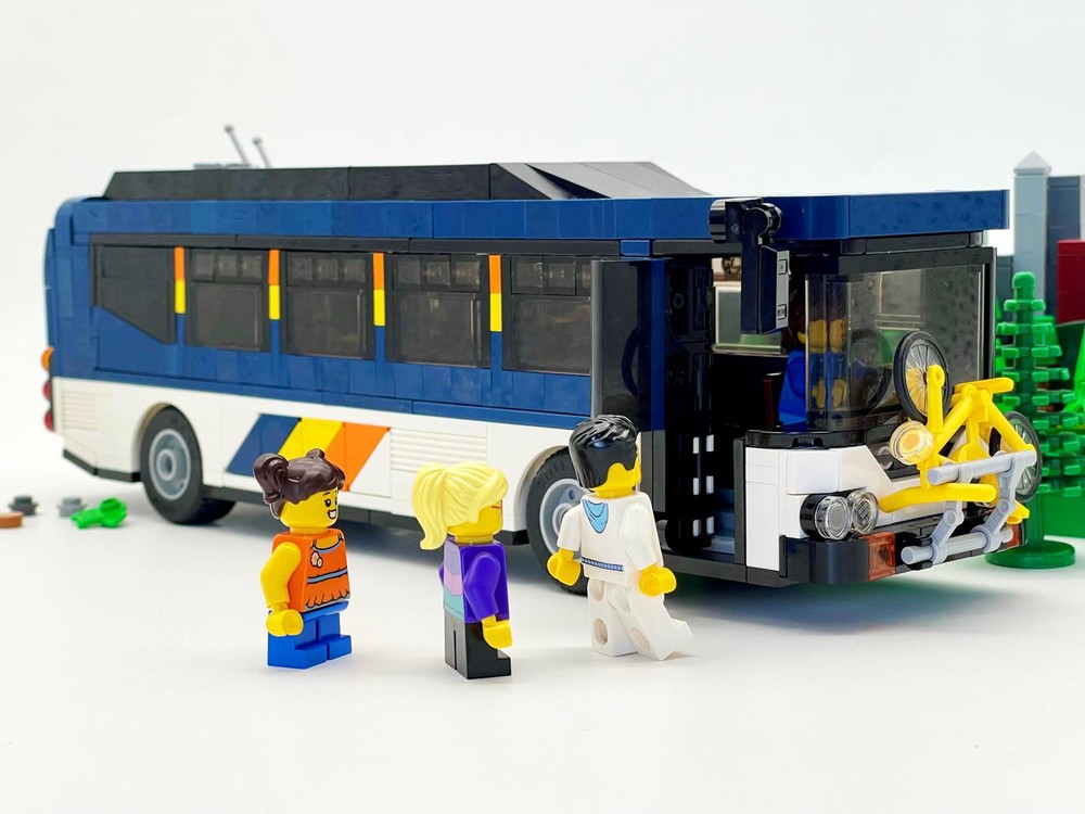 Lego Moc City Bus By Ibrickeditup Rebrickable Build With Lego