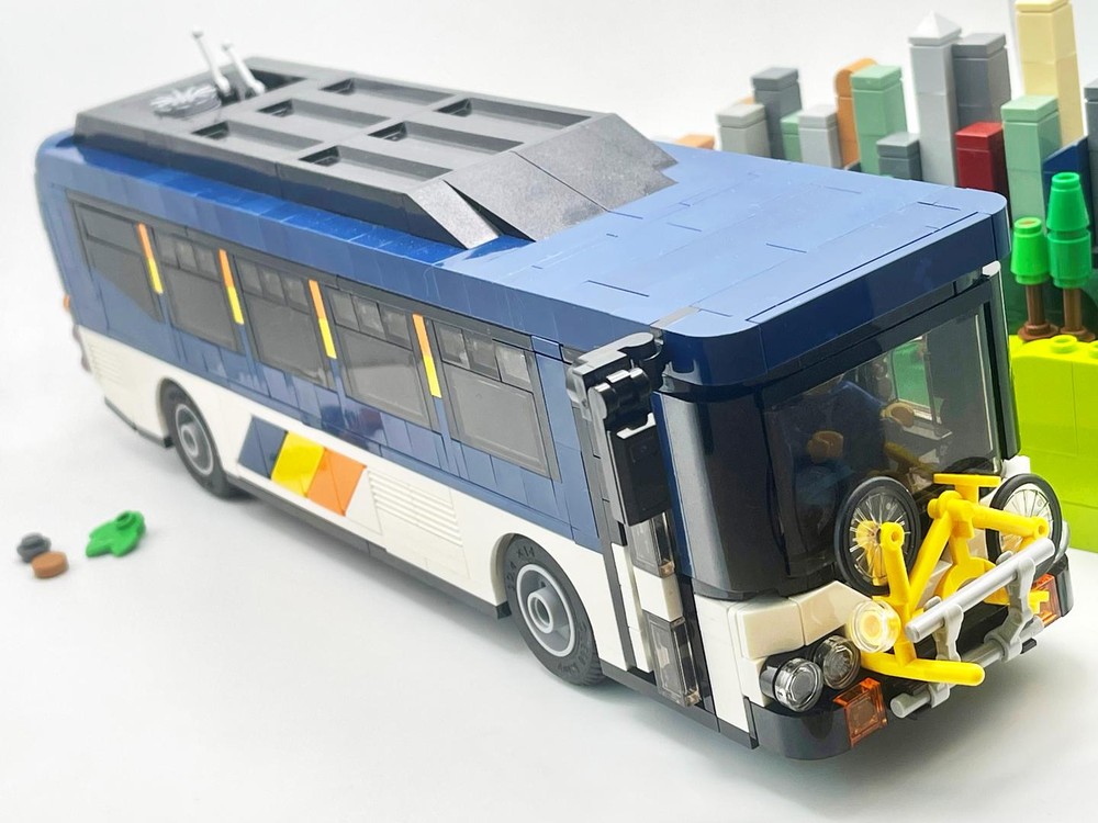 Lego Moc City Bus By Ibrickeditup Rebrickable Build With Lego