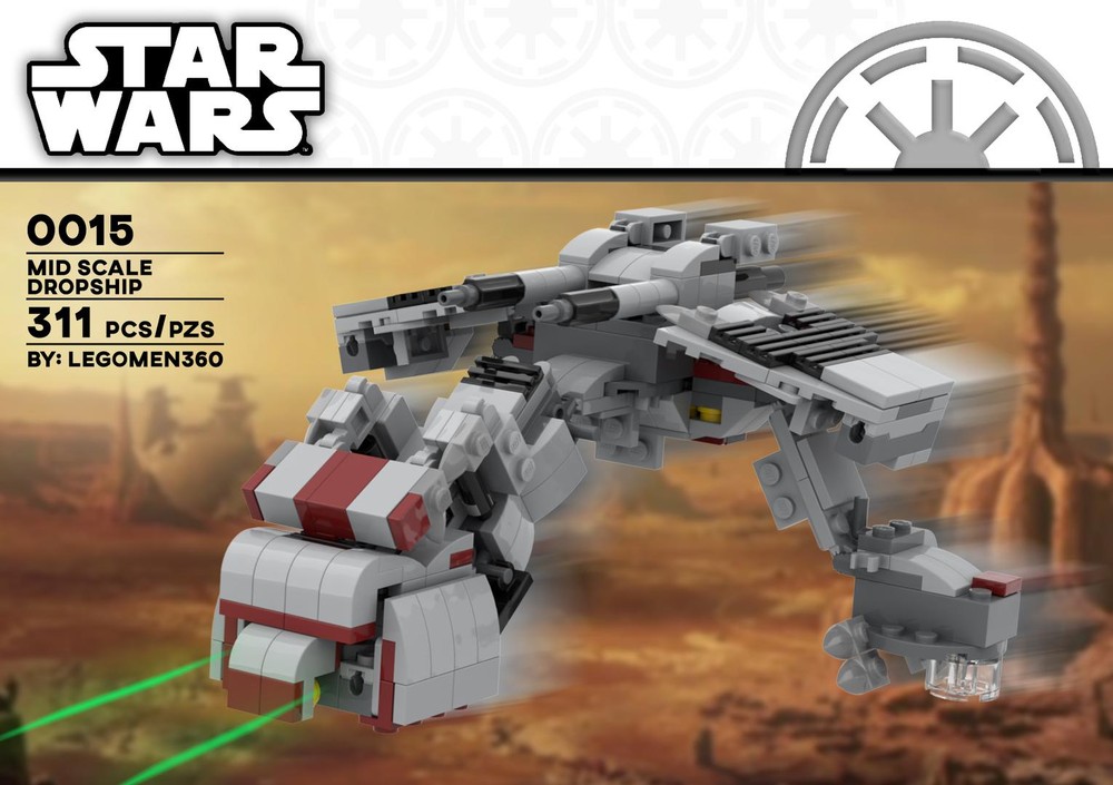 LEGO MOC Mini Dropship by Legomen360 | Rebrickable - Build with LEGO