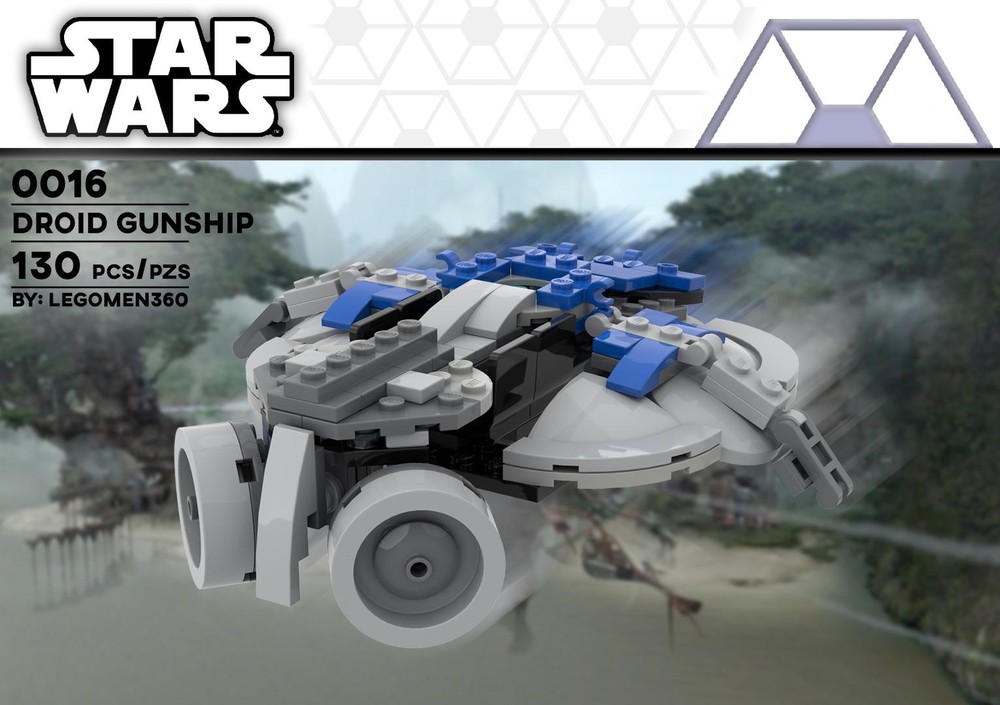 LEGO MOC Mid Scale Droid Gunship by Legomen360 | Rebrickable - Build ...