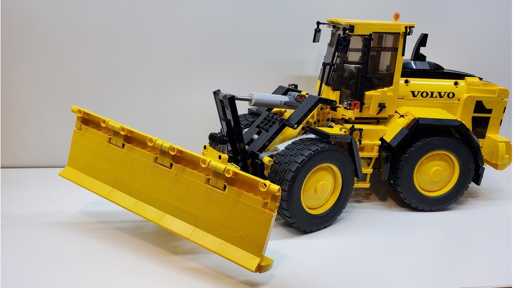 Lego Moc Reversible Snowplow And Snowpusher For Wheels Loader By