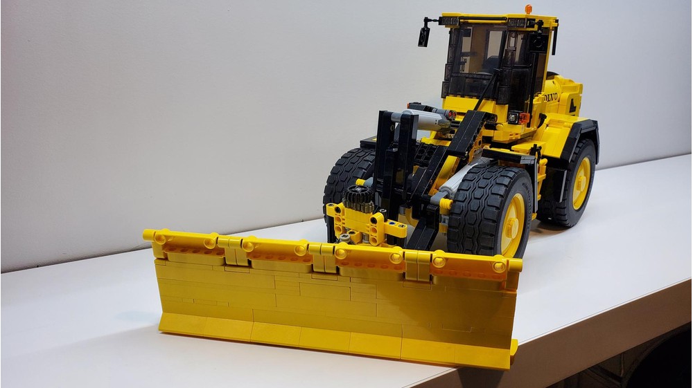 Lego Moc Reversible Snowplow And Snowpusher For Wheels Loader By
