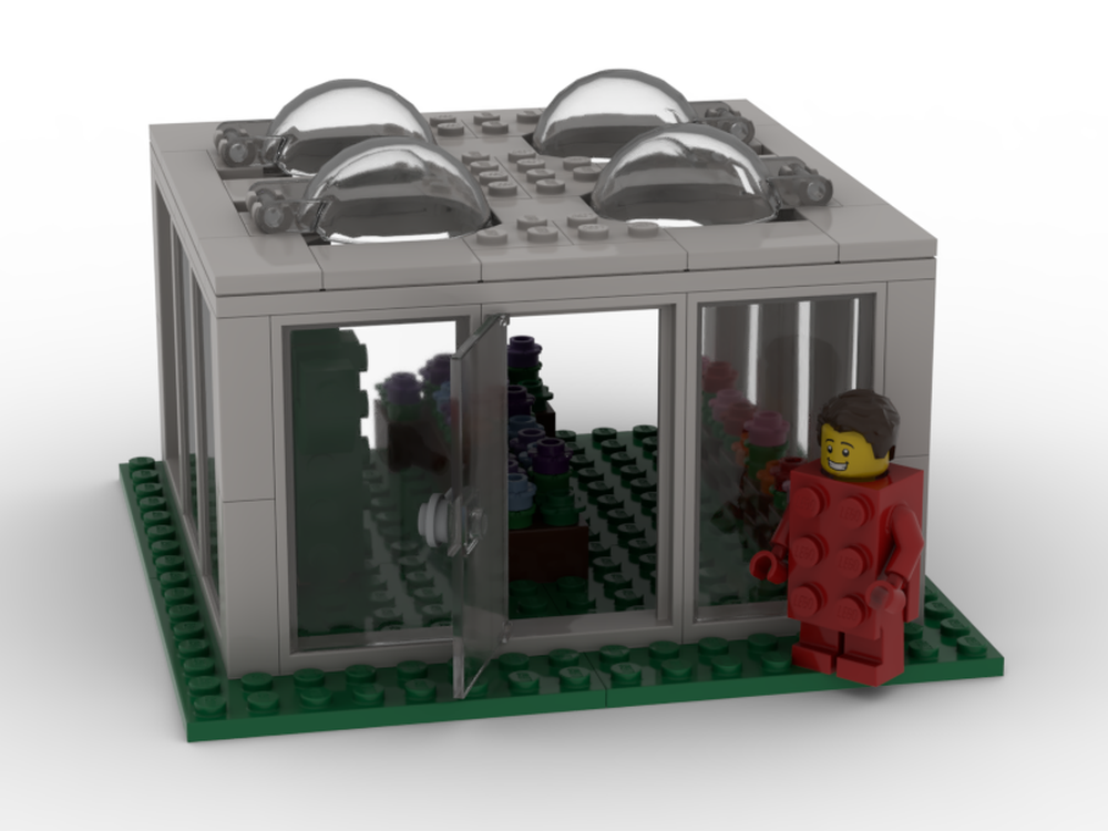 LEGO MOC 2x2 Brick Greenhouse by The Minifig Man | Rebrickable - Build ...