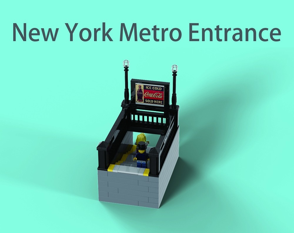 LEGO MOC New York Metro Entrance by xiaowang | Rebrickable - Build with ...