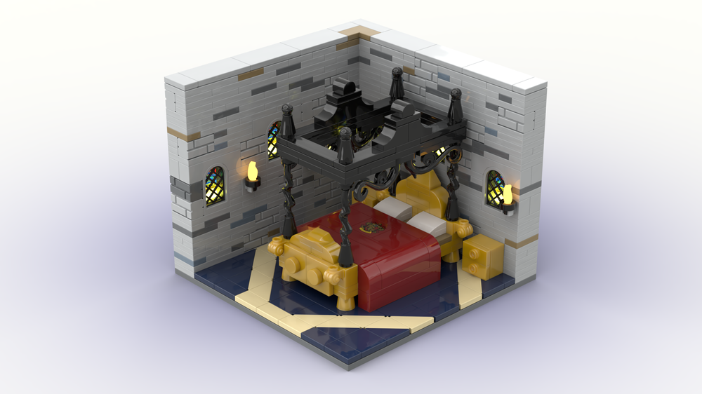 LEGO MOC Royal Four-poster Bed by legoalfactotum | Rebrickable - Build ...