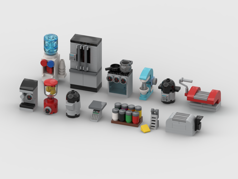LEGO MOC-155527 Kitchen Equipment by gabizon | Rebrickable - Build with ...