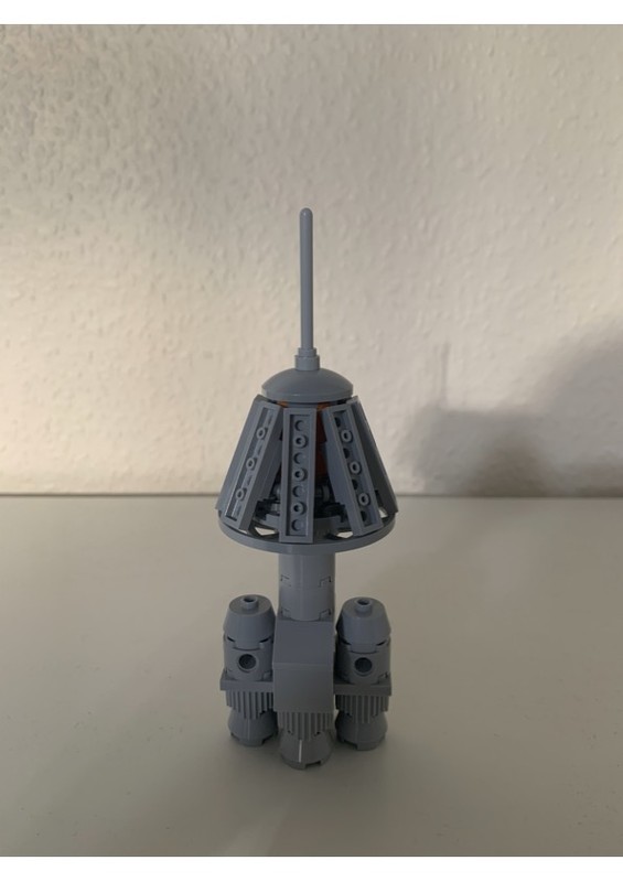 LEGO MOC Little Grey Rocket by LetsBuildWithBricks | Rebrickable ...