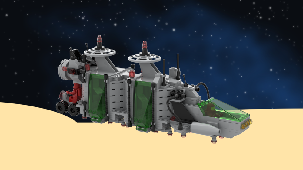LEGO MOC-155568 Classic Space Reimagined: Sonar Transmitting Cruiser ...