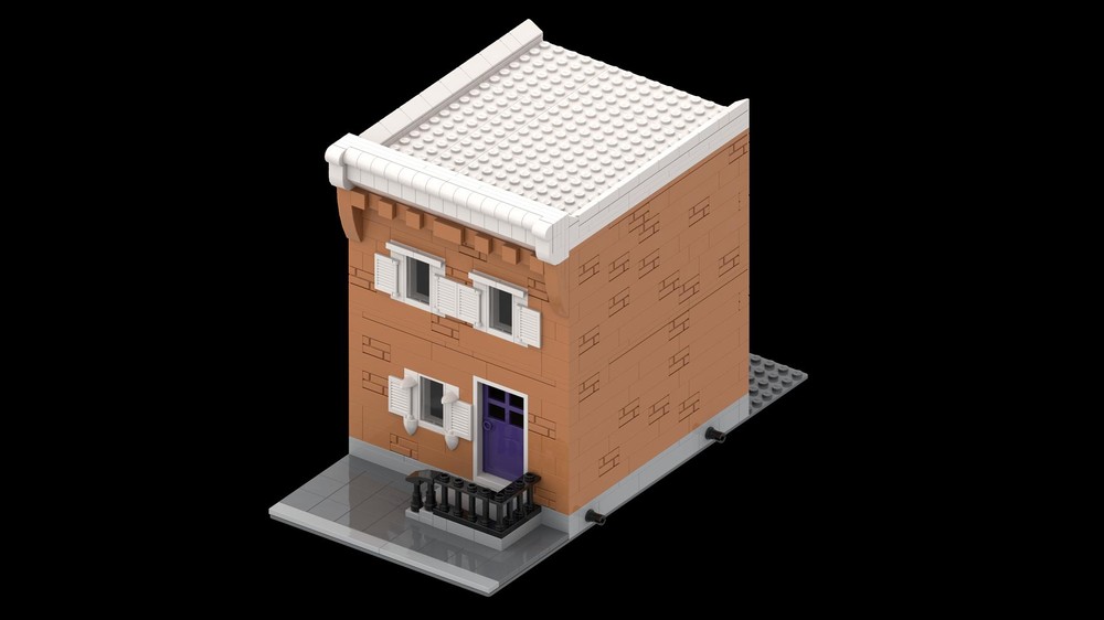 LEGO MOC Modular Brick Rowhome 2 by jkleinot | Rebrickable - Build with ...