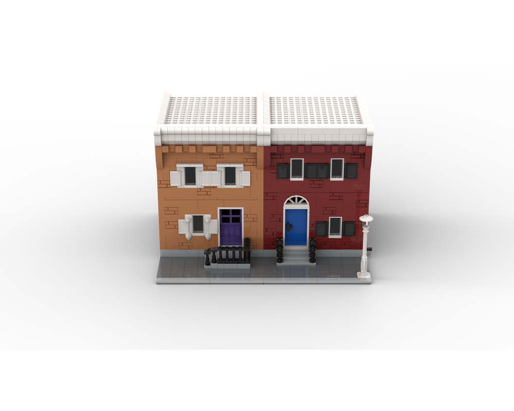 LEGO MOC Modular Brick Rowhome 2 by jkleinot | Rebrickable - Build with ...