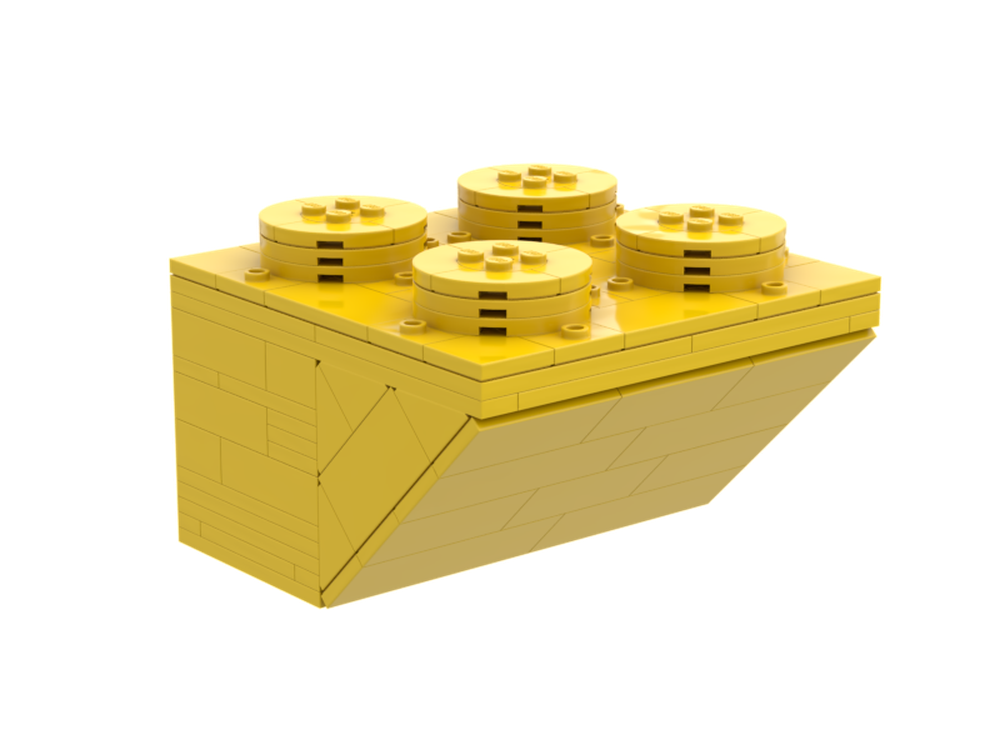 LEGO MOC Upscaled Inverted Slope 2x2 part 3660 by wimykema ...