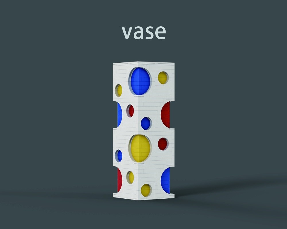 LEGO MOC vase by xiaowang | Rebrickable - Build with LEGO