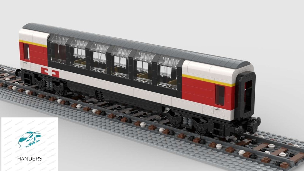 LEGO MOC Swiss Panorama Wagon by Handers | Rebrickable - Build with LEGO