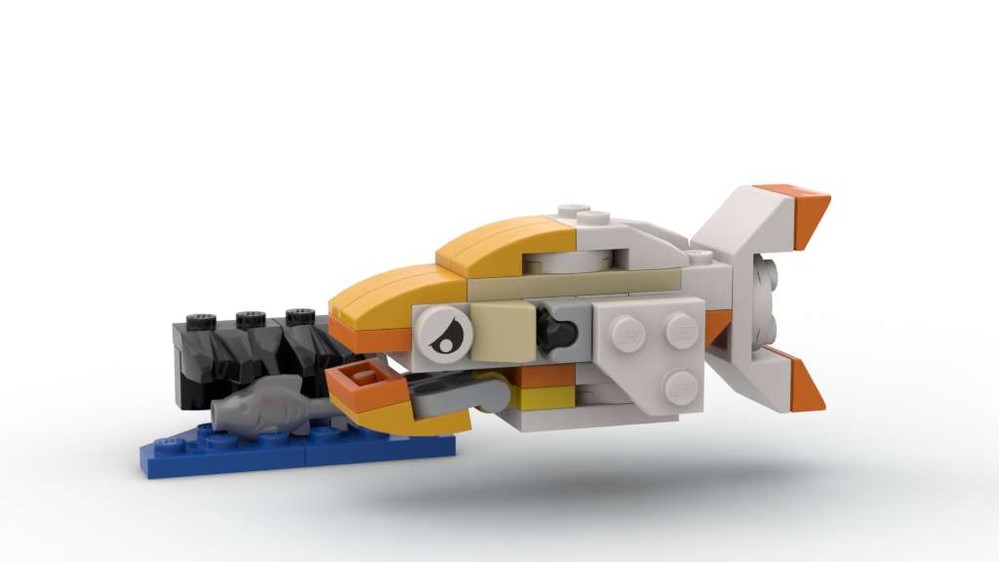 LEGO MOC 30571 Angry fish by VoxelGuy | Rebrickable - Build with LEGO