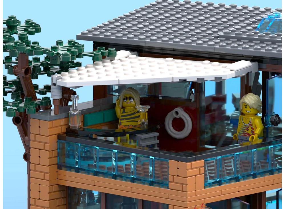 LEGO MOC Modern Beach House by fidi70 | Rebrickable - Build with LEGO