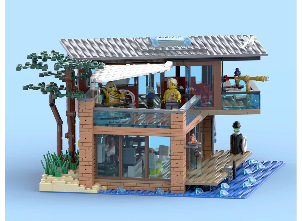 LEGO MOC Modern Beach House by fidi70 | Rebrickable - Build with LEGO