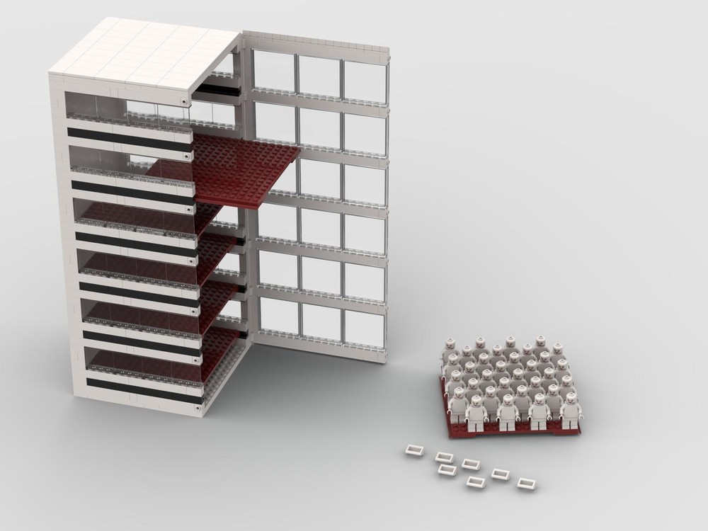 LEGO MOC Minifig Parking Garage by mrpiper | Rebrickable - Build with LEGO