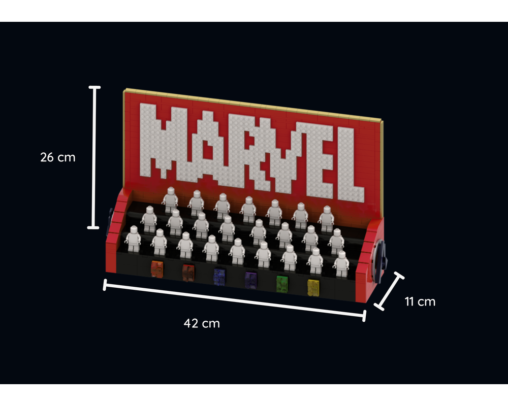 LEGO MOC Marvel CMF - Minifigures Display Stand by freddiebricks-mocs ...