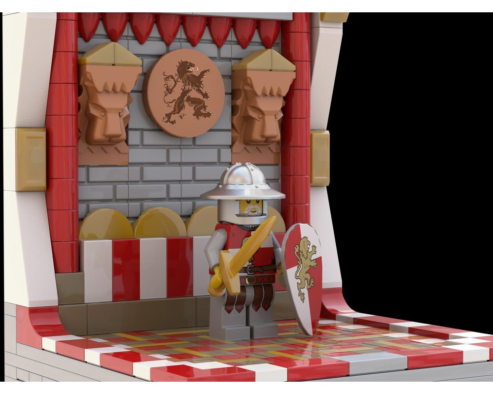 LEGO MOC Lion Knights (Kingdoms) Display with tile floor by Thomus_Bean ...