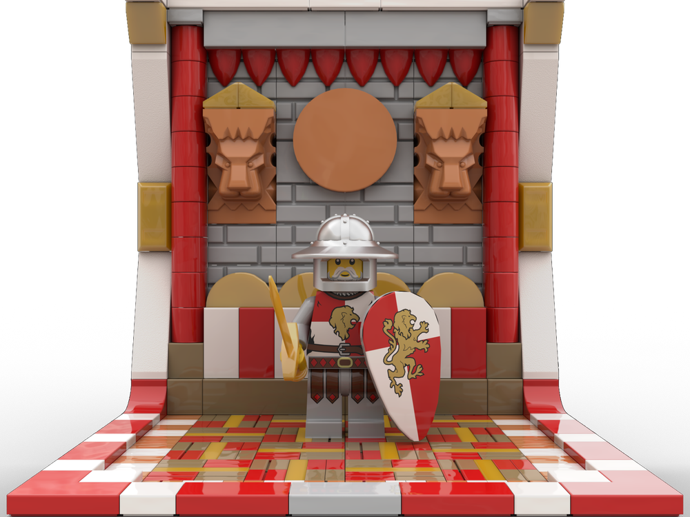 LEGO MOC Lion Knights (Kingdoms) Display with tile floor by Thomus_Bean ...