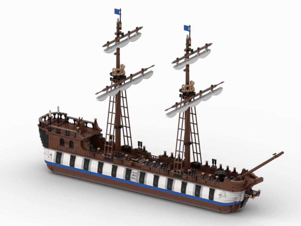 LEGO MOC Merchant Ship by Huebre | Rebrickable - Build with LEGO