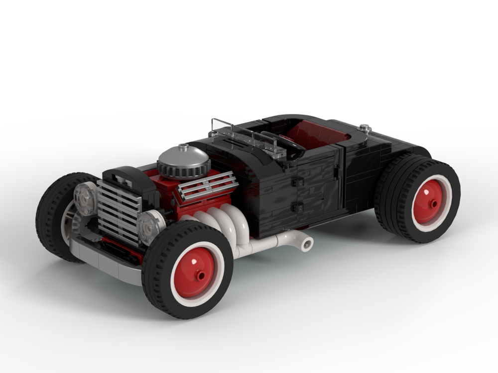 LEGO MOC Classic Hot Rod by Linse | Rebrickable - Build with LEGO