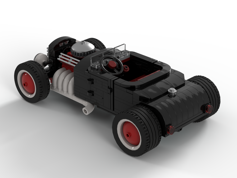 Lego Moc Classic Hot Rod By Linse Rebrickable Build With Lego