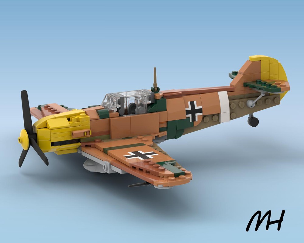 LEGO MOC Messerschmitt Bf 109 E-7 Trop by model hangar | Rebrickable - Build with LEGO