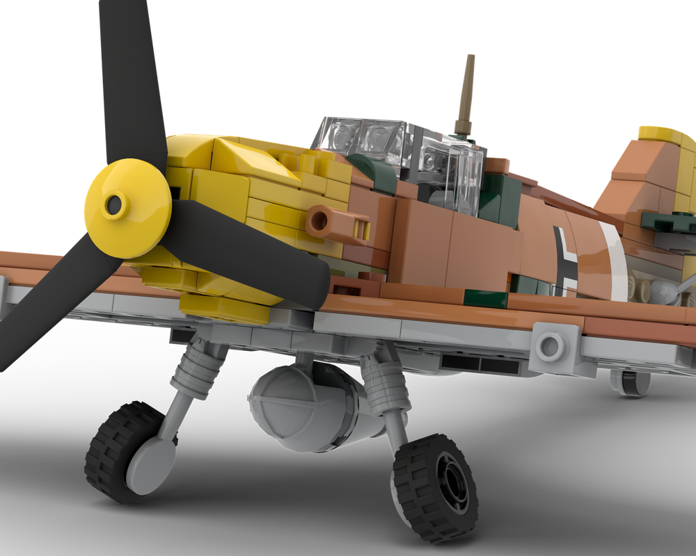 LEGO MOC Messerschmitt Bf 109 E-7 Trop by model hangar | Rebrickable - Build with LEGO