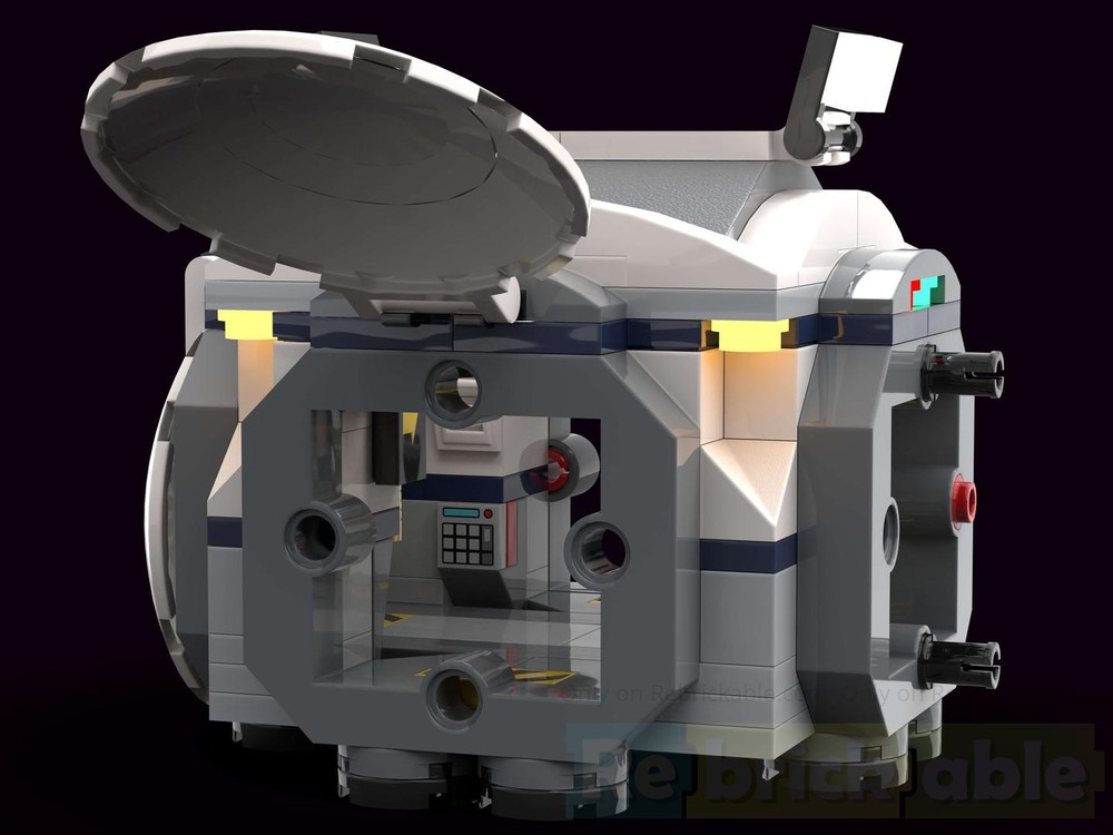 Lego Moc Lunar Research Base Connector Module Space Expansion By