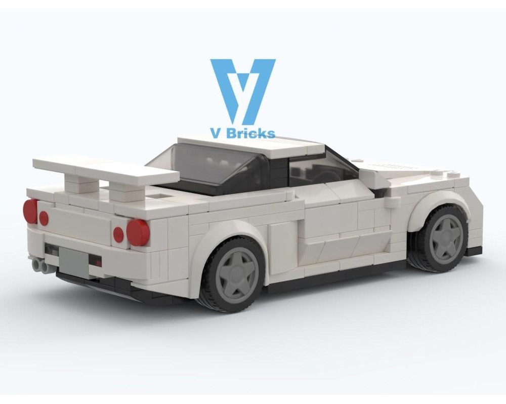 LEGO MOC Nissan skyline GT-R R34 by VBricks | Rebrickable - Build with LEGO