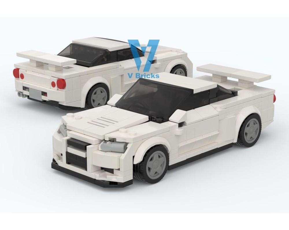 LEGO MOC Nissan skyline GT-R R34 by VBricks | Rebrickable - Build with LEGO