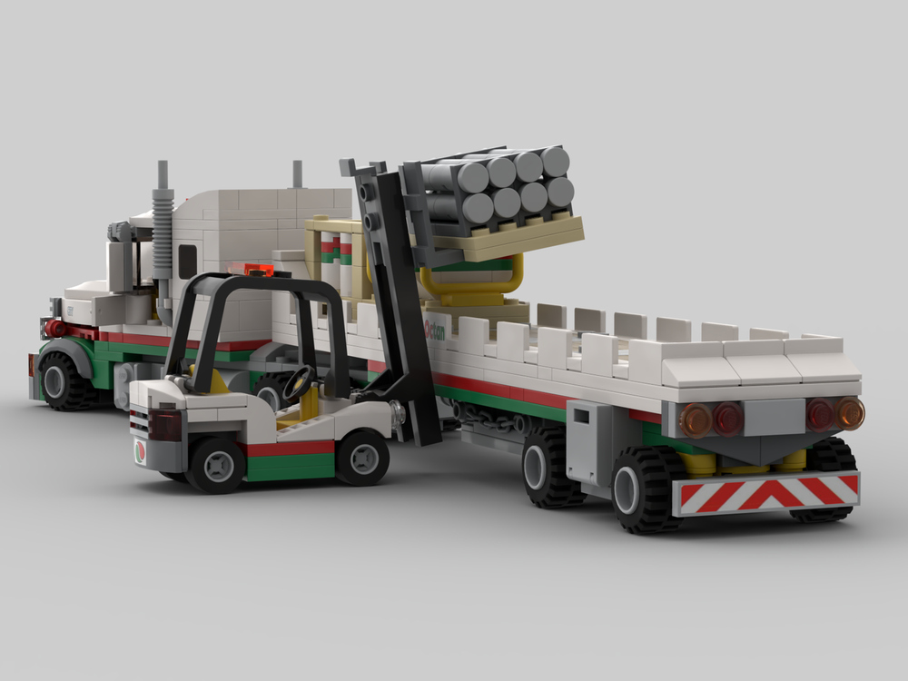 LEGO MOC Octan Truck & Flatbed Trailer by HaulingBricks | Rebrickable ...